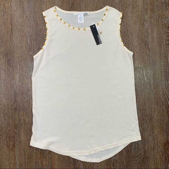 Ellison | Tops | Ellison Gold Spike Tank Top | Poshmark